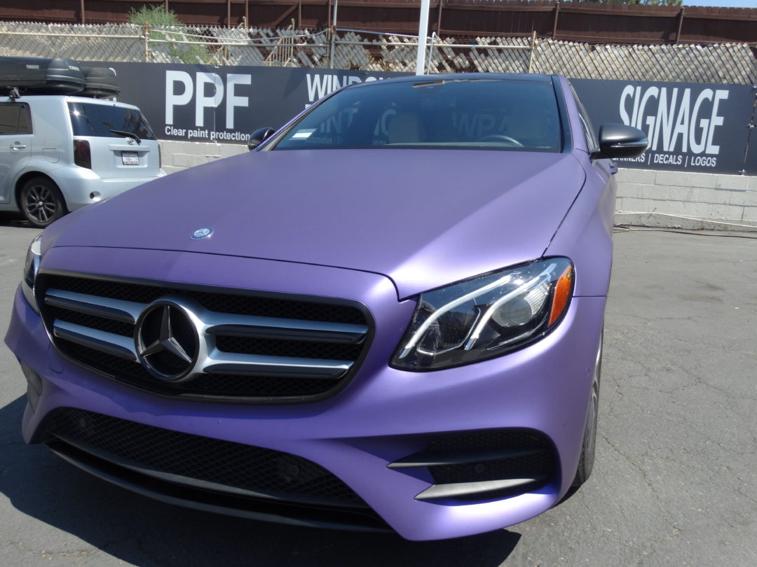 Matte metallic purple mercedes Benz | Sun Diego Wraps - Vehicle Wrap ...